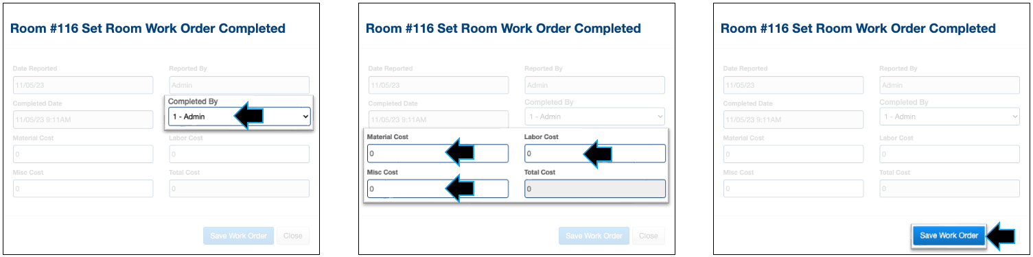 Set a Room Out-of-Order and Back in Order from Room Rack (Cloud)